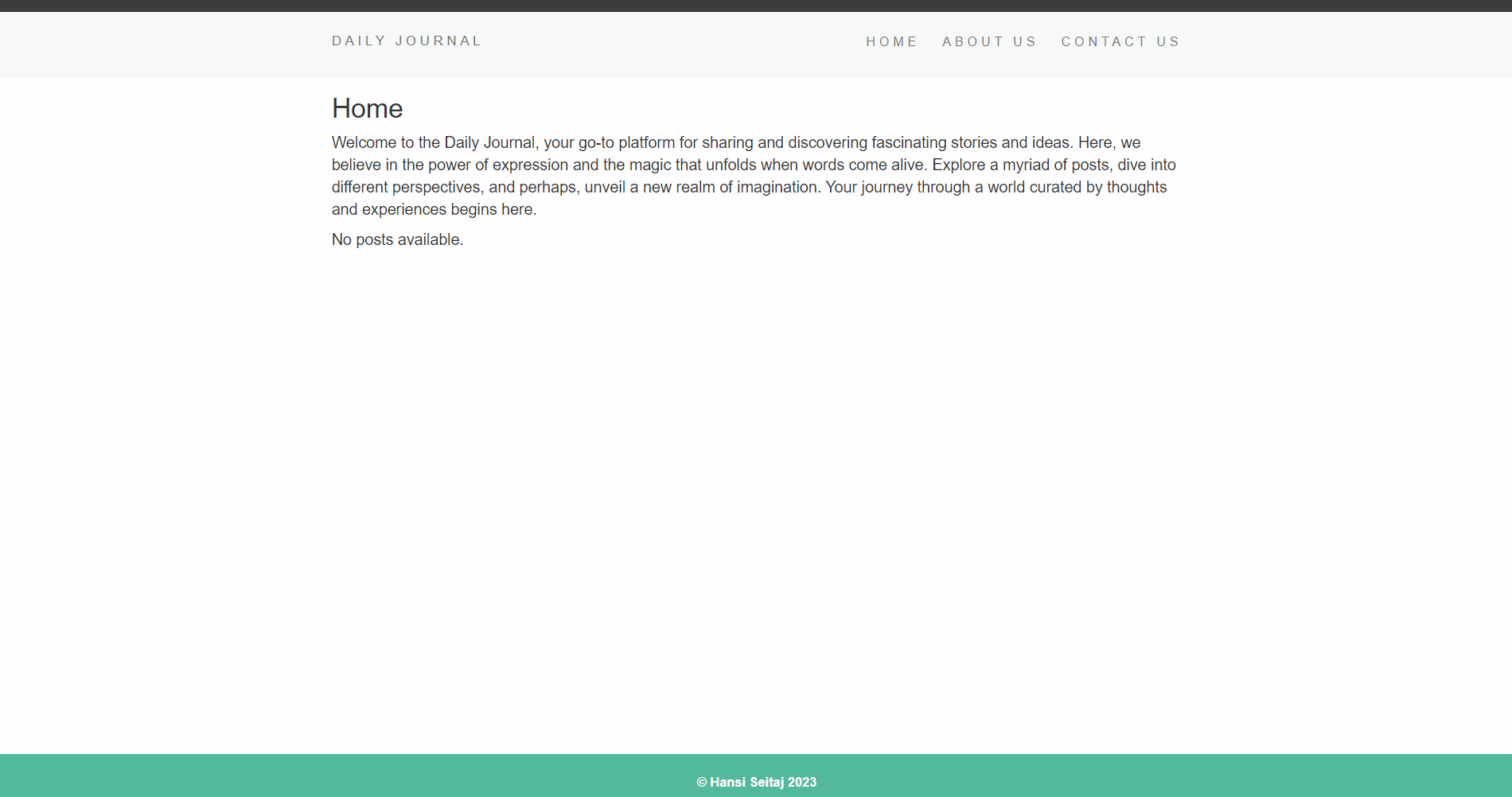 Hansi Seitaj - Personal Website